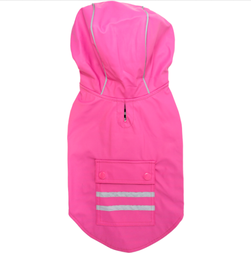 Slicker Raincoat with Striped Lining - Posh Pets Australia