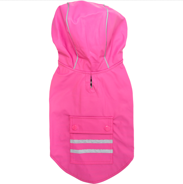 Slicker Raincoat with Striped Lining - Posh Pets Australia